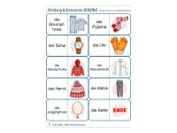 German Dominoes: Clothes by Teach Simple