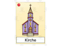 German Flash Cards: Buildings & Facilities by Teach Simple