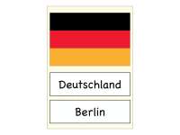 German Flash Cards: Countries & Capitals by Teach Simple