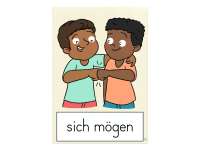 German Flash Cards: Friendship by Teach Simple