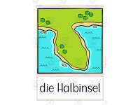 German Flash Cards: Landforms by Teach Simple