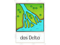 German Flash Cards: Landforms by Teach Simple