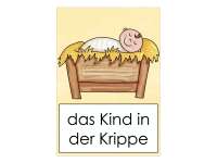 German Flash Cards: The Christmas Story by Teach Simple