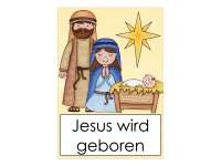 German Flash Cards: The Christmas Story by Teach Simple