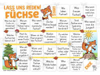 German: Let's Talk About Foxes Board Game by Teach Simple