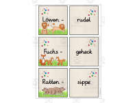 German Memory Cards: Animal Associations by Teach Simple