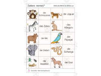 German Memory Cards: At the Zoo by Teach Simple