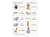 German Memory Cards: At the Zoo by Teach Simple