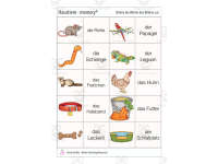 German Memory Cards: Pets by Teach Simple