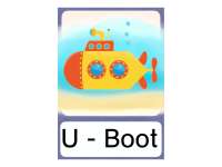 German Picture Cards: Letter U by Teach Simple