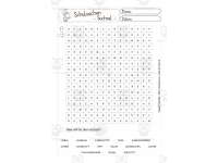 German: School Supplies Word Search by Teach Simple
