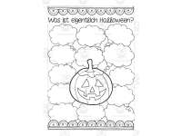 German: What is Halloween? | Fact Sheet Poster and Writing by Teach Simple