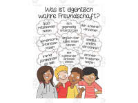 German: What is True Friendship? | Fact Sheet Poster and Writing by ...