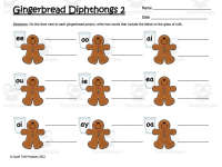 Gingerbread Man Phonics Worksheets - Blends, Diphthongs, and Digraphs ...