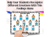 Glue Bottle Feelings Faces Menu-- Reference Poster and Emotions Chart ...