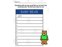 Goldilocks and the Three Bears | Making Words by Teach Simple