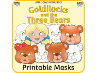 Goldilocks and the Three Bears Mask - Full Color and Colouring versions ...
