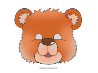 Goldilocks and the Three Bears Mask - Full Color and Colouring versions ...