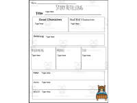 Goldilocks and the Three Bears | Story Retelling | Graphic Organizers ...