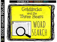 Goldilocks and the Three Bears | Word Search Activity by Teach Simple
