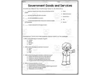 Government Goods and Services Reading Packet by Teach Simple