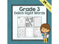 Grade 3 | Dolch Sight Words Bundle by Teach Simple
