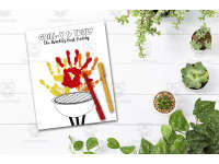 Grill Handprint Craft, Personalized Father's Day Gift for Daddy ...