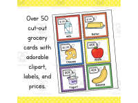 Grocery Shopping and Counting Money Math Activity | Real Life Math by ...