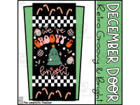 Groovy and Bright Retro Christmas Door Decoration Kit or December ...