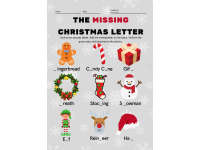 Gross Motor Christmas Game: Find the Missing Letters Worksheet by Teach ...