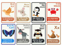 Gross Motor Movement Cards: Animal Fun by Teach Simple