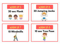 Gross Motor Movement Cards: Back to School Fun by Teach Simple