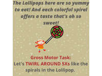 Gross Motor Storybook: Christmas Candy Land by Teach Simple