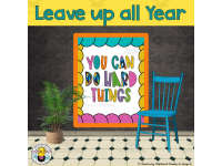 Growth Mindset Bulletin Board or Door Décor | You Can Do Hard Things by ...