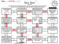 Halloween Mixed Review Math Maze by Teach Simple
