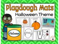 Halloween Playdough Mats Activity by Teach Simple