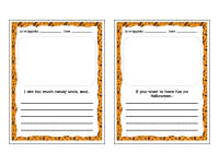 Halloween Sentence Stems - No Prep Printables by Teach Simple