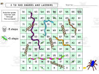 Halloween Snakes and Ladders Game by Teach Simple