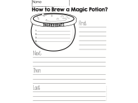 Halloween Writing - How To Brew a Magic Potion by Teach Simple