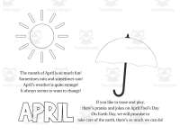 Handprint Calendar & Poem- APRIL Handprint Craft by Teach Simple