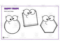 Happy Shape Matching Activity #3 by Teach Simple