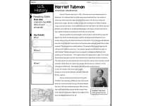 Harriet Tubman Reading Packet by Teach Simple