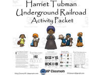 Harriet Tubman Underground Railroad Activity Packet and Worksheets by ...