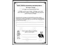 Health 1st Grade Unit 5: Injury / Violence Prevention and Safety by ...