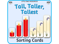 Height Comparison Activity Cards - Tall, Taller, Tallest by Teach Simple
