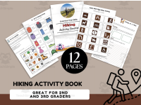 Hiking Activity Booklet, Kid Games; printable for kids, trail signs ...
