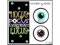 Hocus Pocus Everybody Focus Fall Bulletin Board Kit, Door Decoration ...