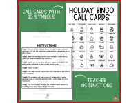 Holidays and Christmas Bingo (40 Cards, 8 Ways to Win) by Teach Simple