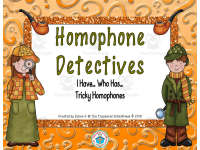 Homophone Detectives - I Have Who Has Task Cards by Teach Simple