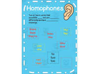 Homophones Anchor Chart by Teach Simple